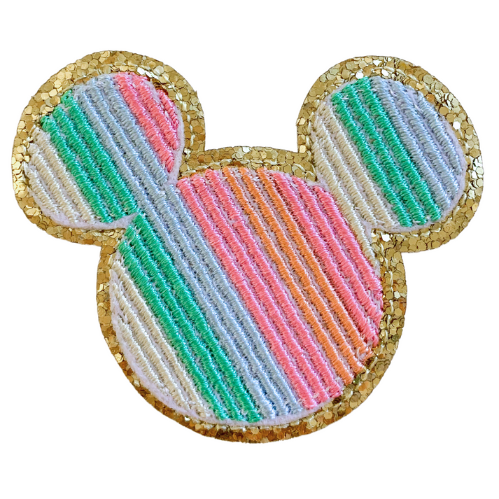 Rainbow Mouse Head Patch – Pixie & Park